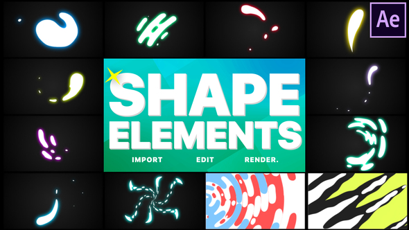 Shape Elements Pack | After Effects, After Effects Project Files | VideoHive